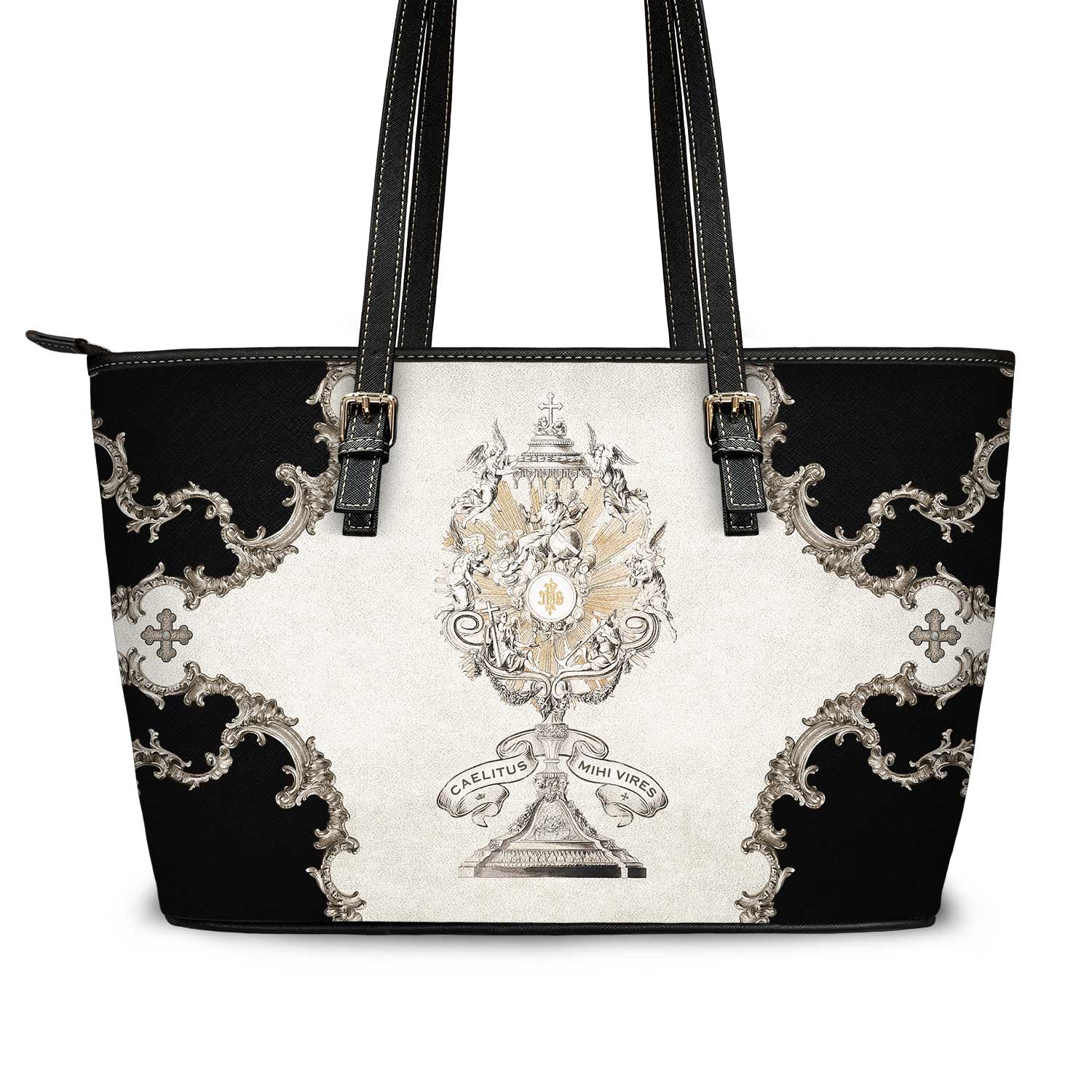 Divine Strength Tote Bag (Beige Baroque)