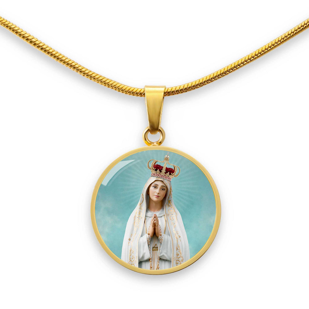 Our Lady of Fatima Pendant Necklace