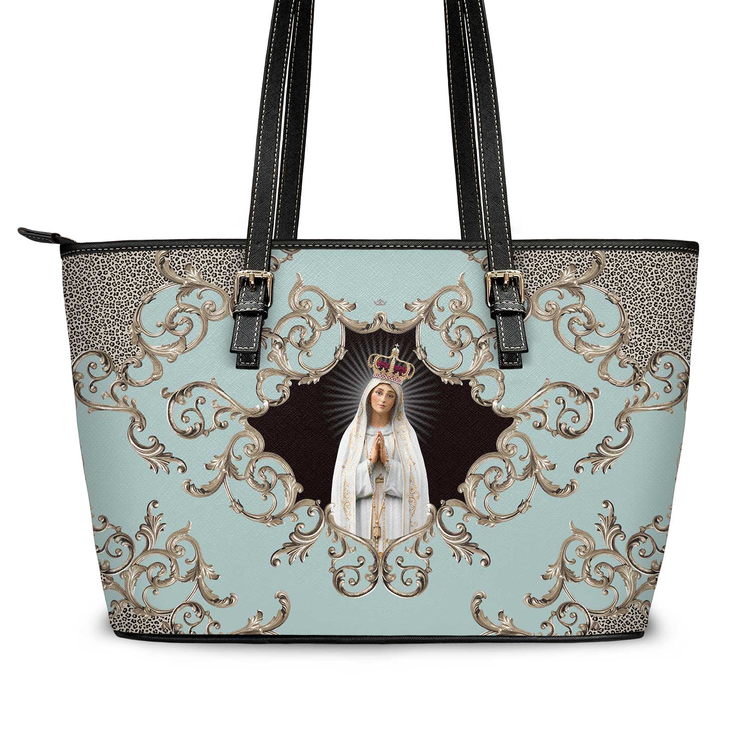 Our Lady of Fatima Tote Bag (Baroque Blue)