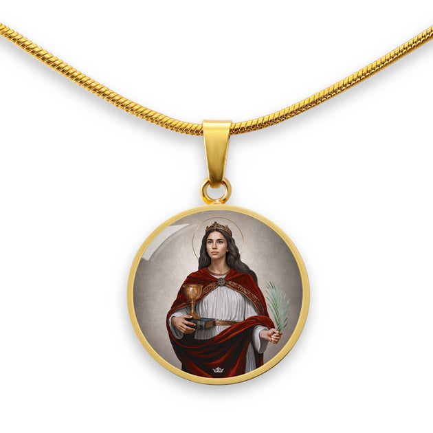 St. Barbara Pendant Necklace