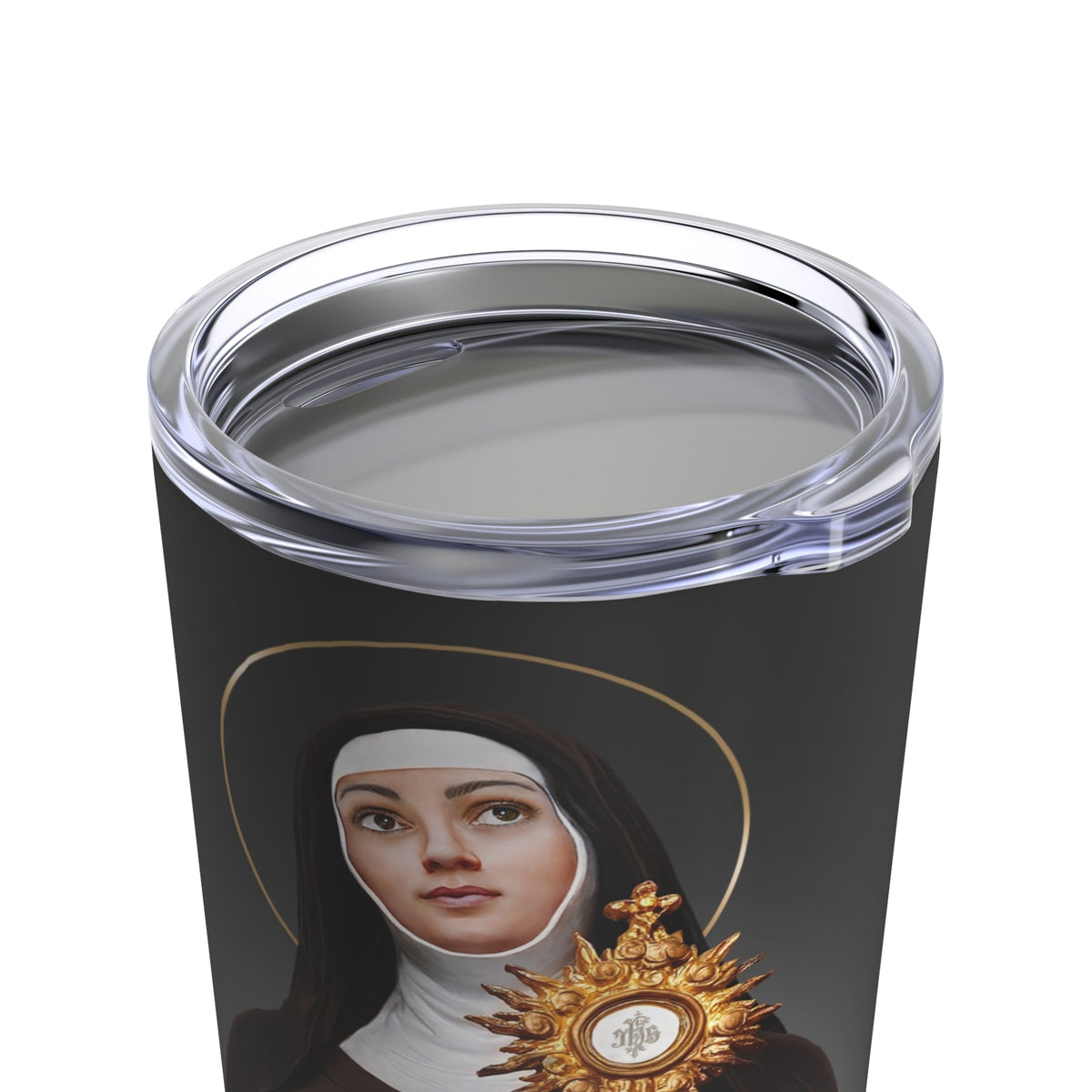 St. Clare of Assisi Lord's Prayer Tumbler (Ash 20 oz)
